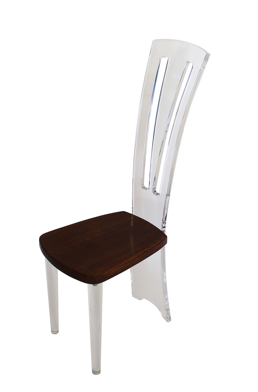 6. Chair in plexiglass ‘Costantinopoli’ (wood) – Cast Acrylic furnishings